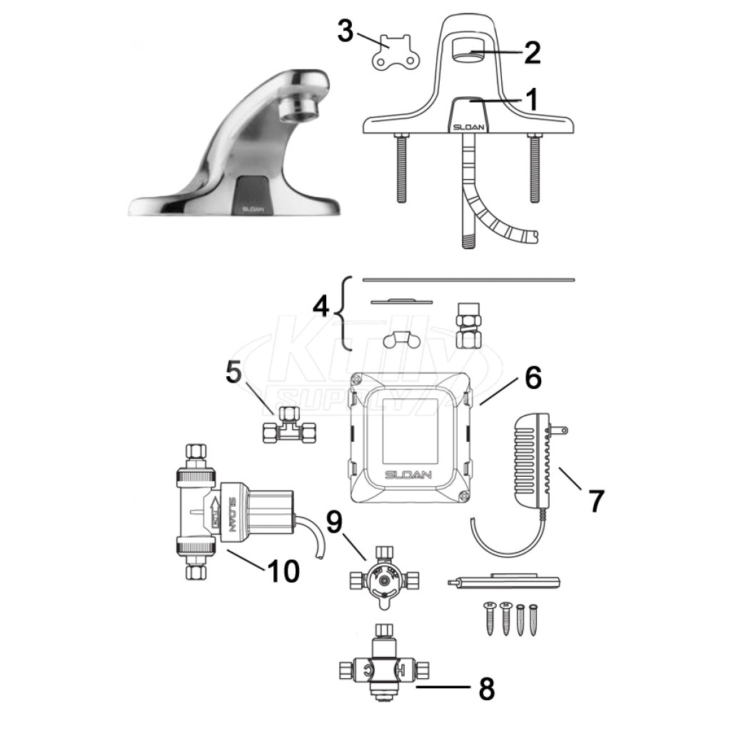 Sloan EBF-650 Faucet Parts Breakdown (2008-2019) | SloanPlumbingParts.com Sloan EBF-650 Faucet Parts Breakdown (2008-2019) | SloanPlumbingParts.com