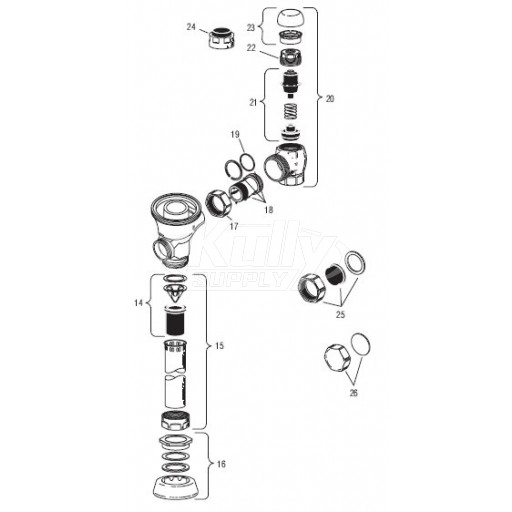 Sloan G2 Flushometer Parts Breakdown | SloanPlumbingParts.com Sloan G2 Flushometer Parts Breakdown | SloanPlumbingParts.com